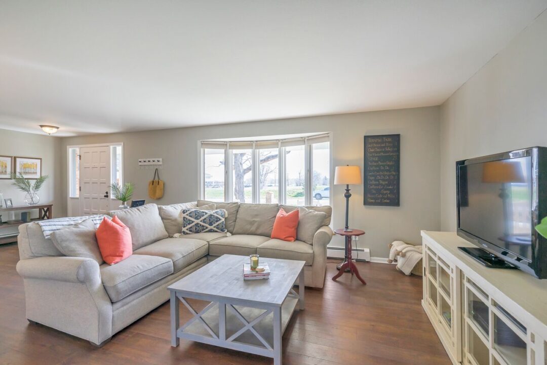 Formal Living Room Turned Adult Family Room | Makeover - Building Bluebird