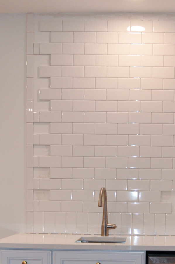 Subway Tile Backsplash DIY | Beginners Guide - Building Bluebird