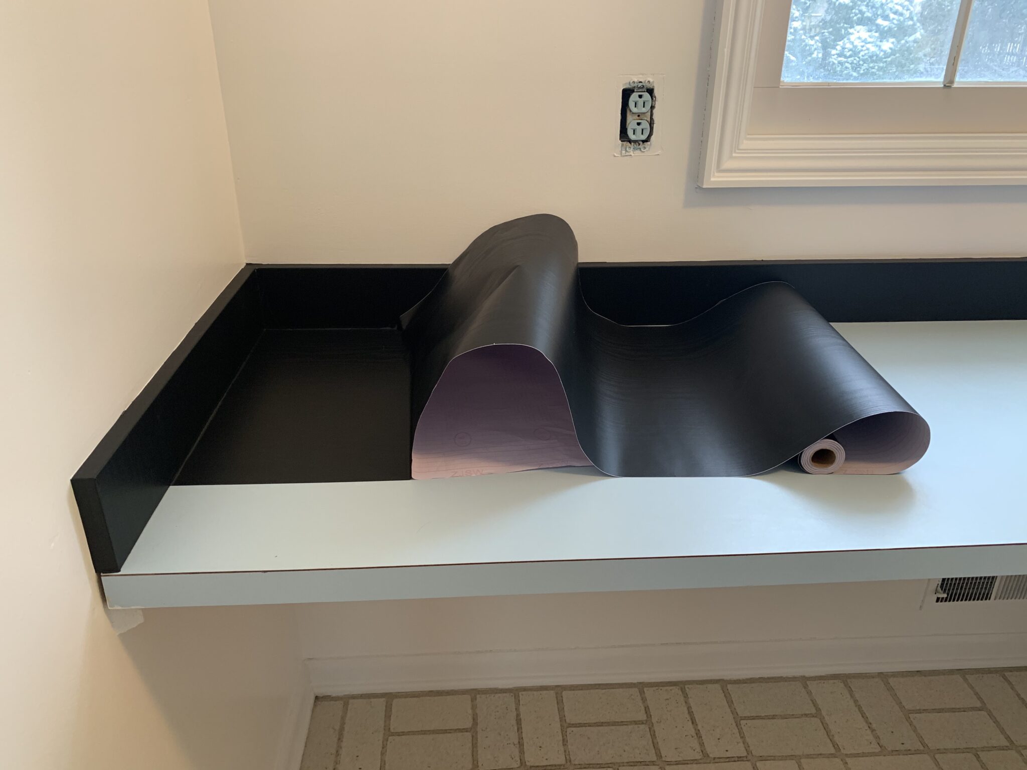 Easy Contact Paper Countertop Tutorial | DIY - Building Bluebird