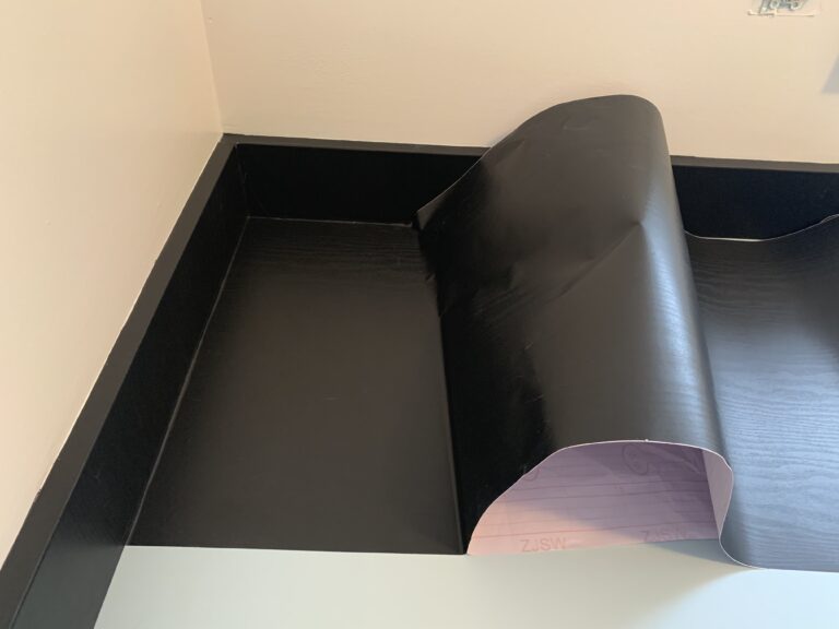 Easy Contact Paper Countertop Tutorial | DIY - Building Bluebird