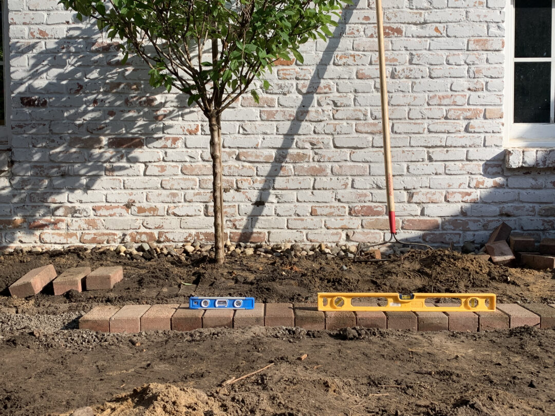 How to Lay Brick Border Garden Edging | Easy DIY - Building Bluebird