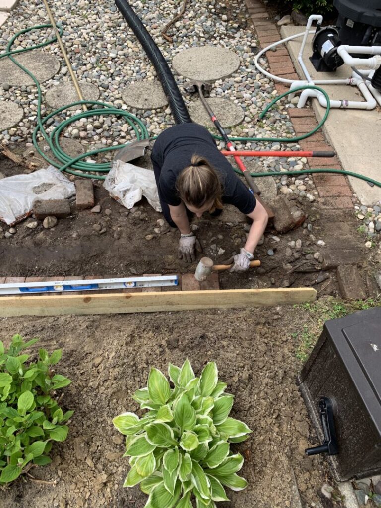 Brick Border Edging for Your Garden | How To - Building Bluebird