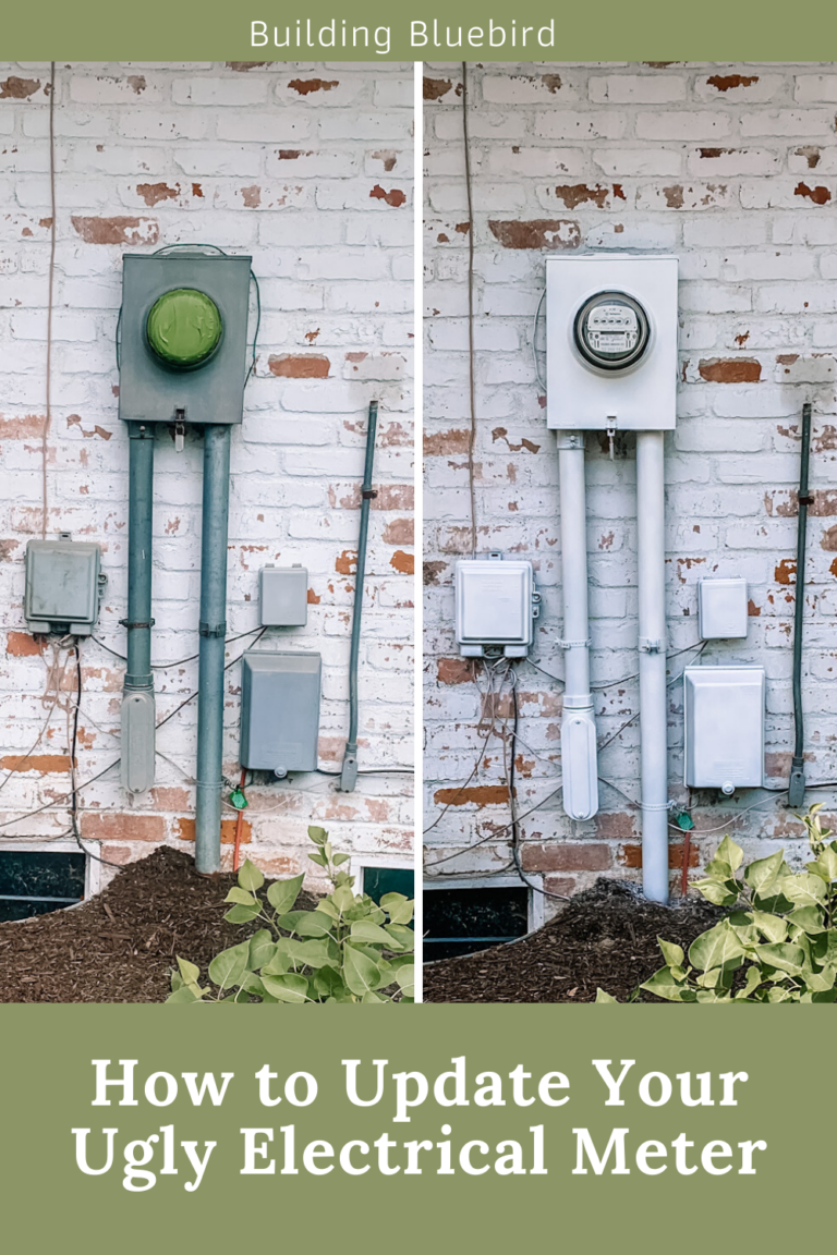 How to Paint an Ugly Electric Meter Box | DIY - Building Bluebird