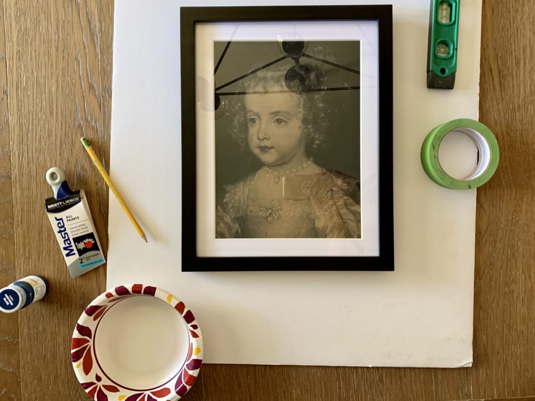 How to Color Block a Piece of Art for Your Home - Building Bluebird