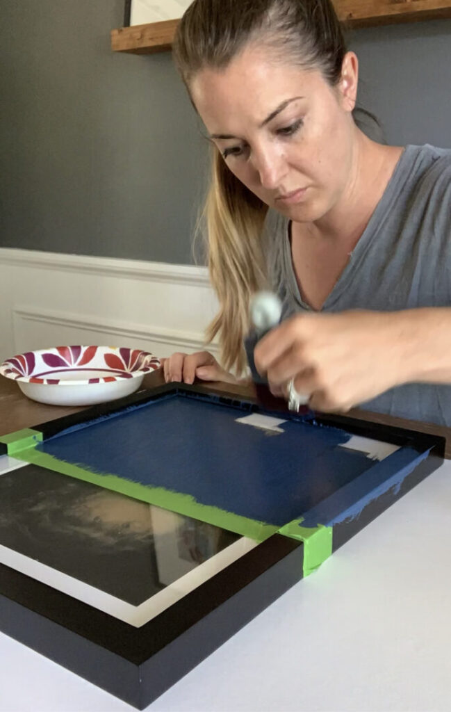 How to Color Block a Piece of Art for Your Home - Building Bluebird