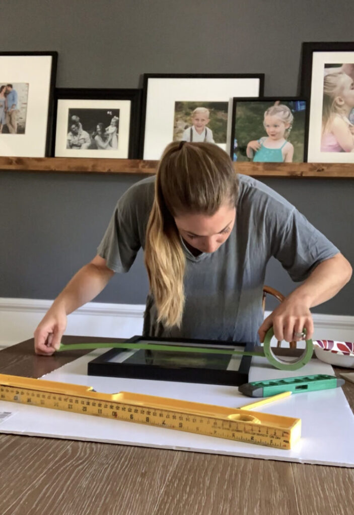 How to Color Block a Piece of Art for Your Home - Building Bluebird