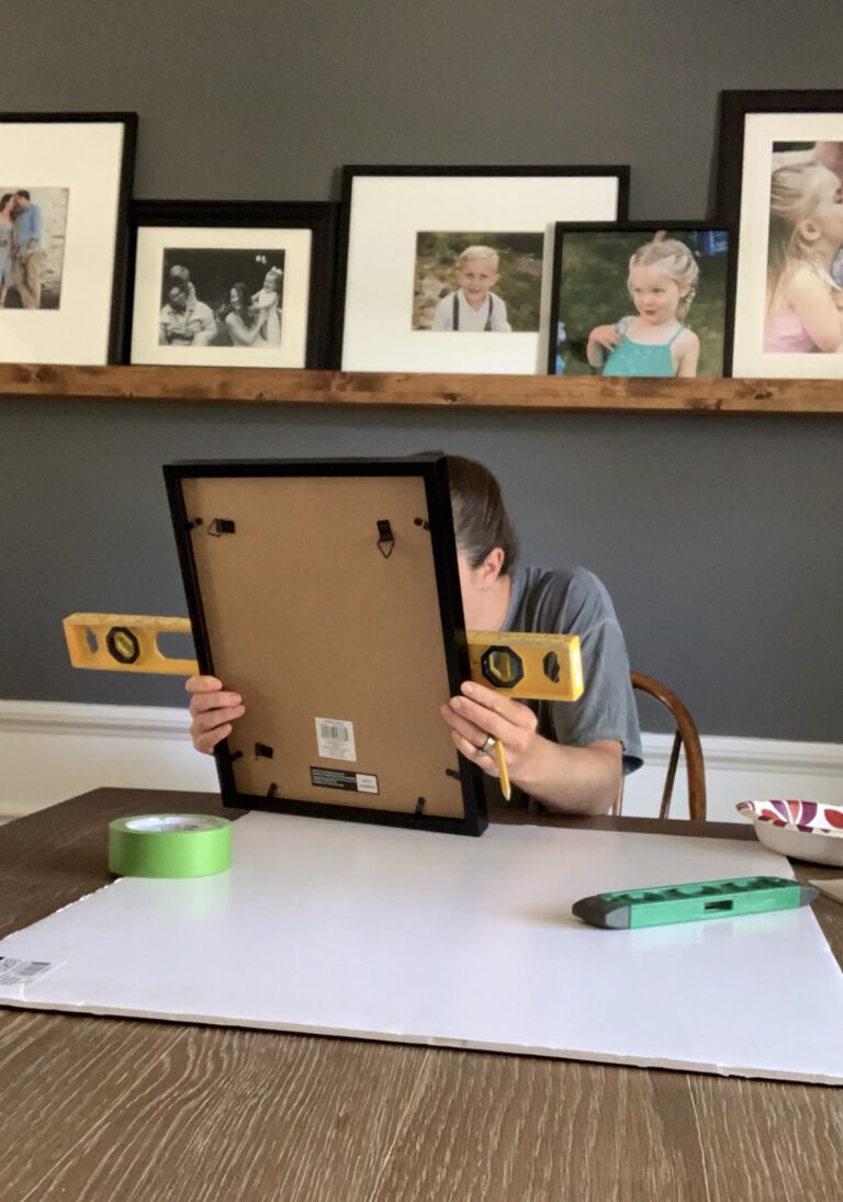 How to Color Block a Piece of Art for Your Home - Building Bluebird