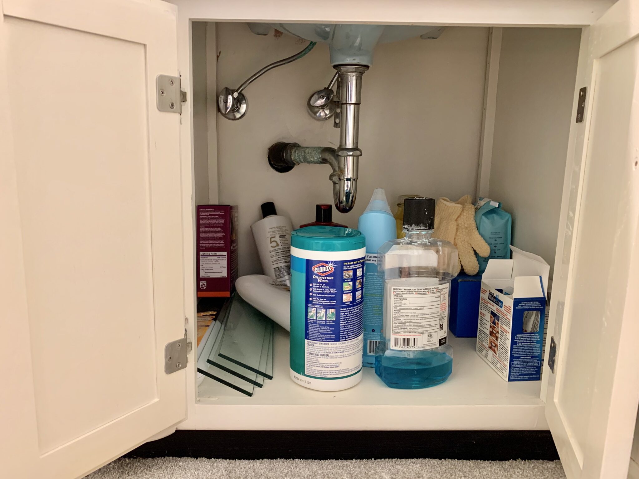 Simple Organization Solutions For A Cluttered Bathroom - Building Bluebird
