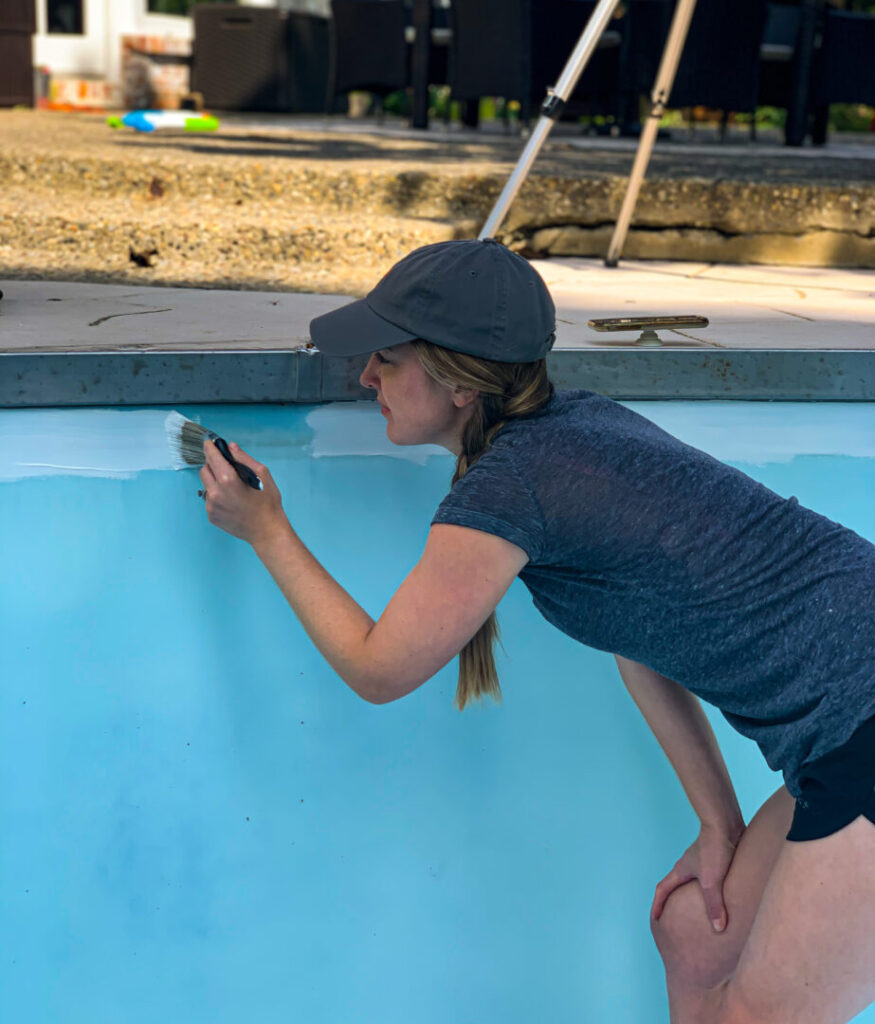 How to Paint a Swimming Pool with Epoxy Paint | DIY - Building Bluebird