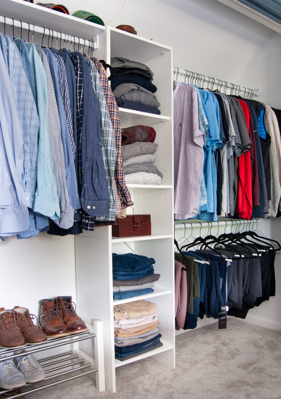 6 Simple Small Closet Organization Tips - Building Bluebird