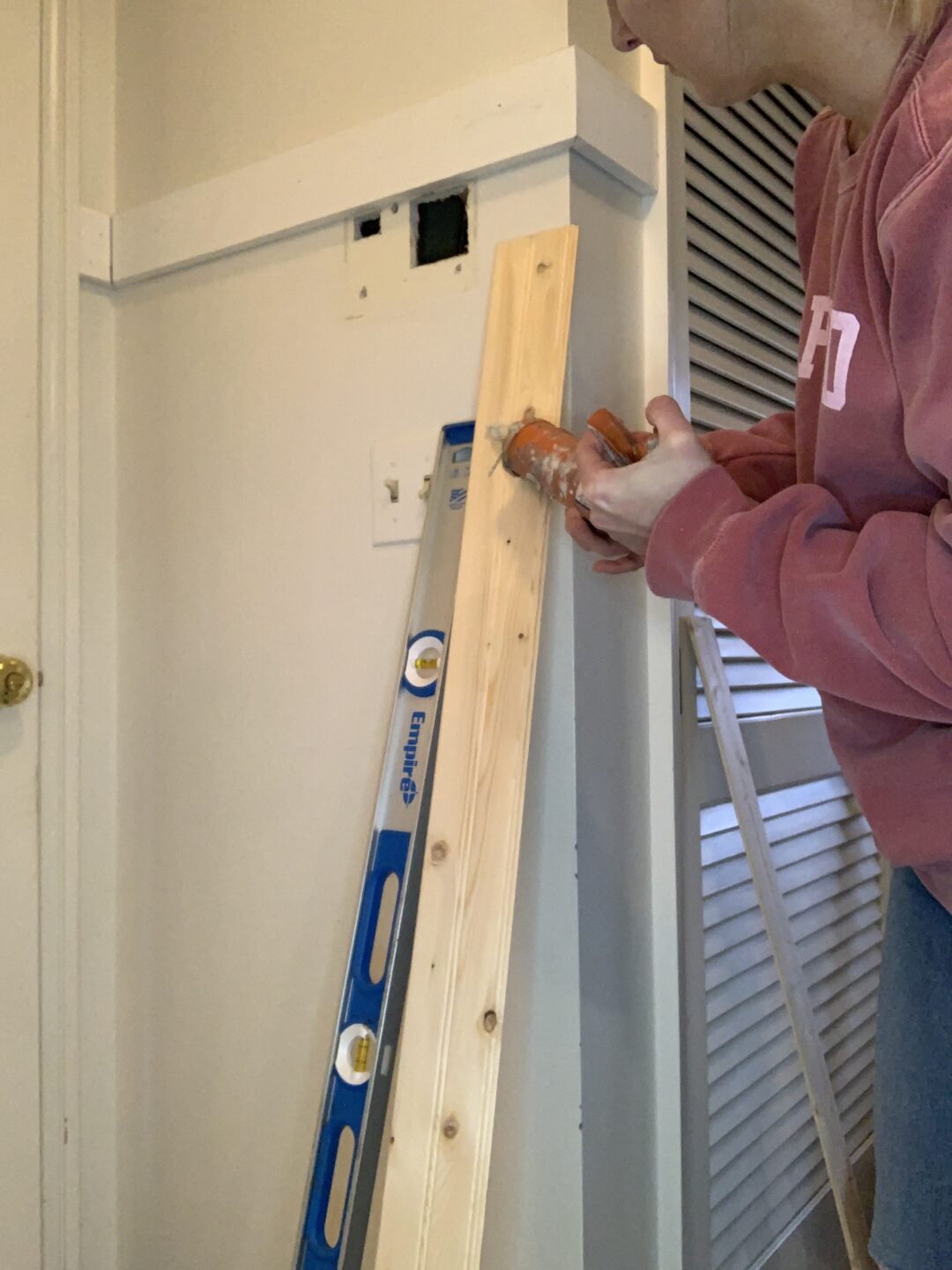 Easy Half Wall Paneling DIY | Tutorial - Building Bluebird