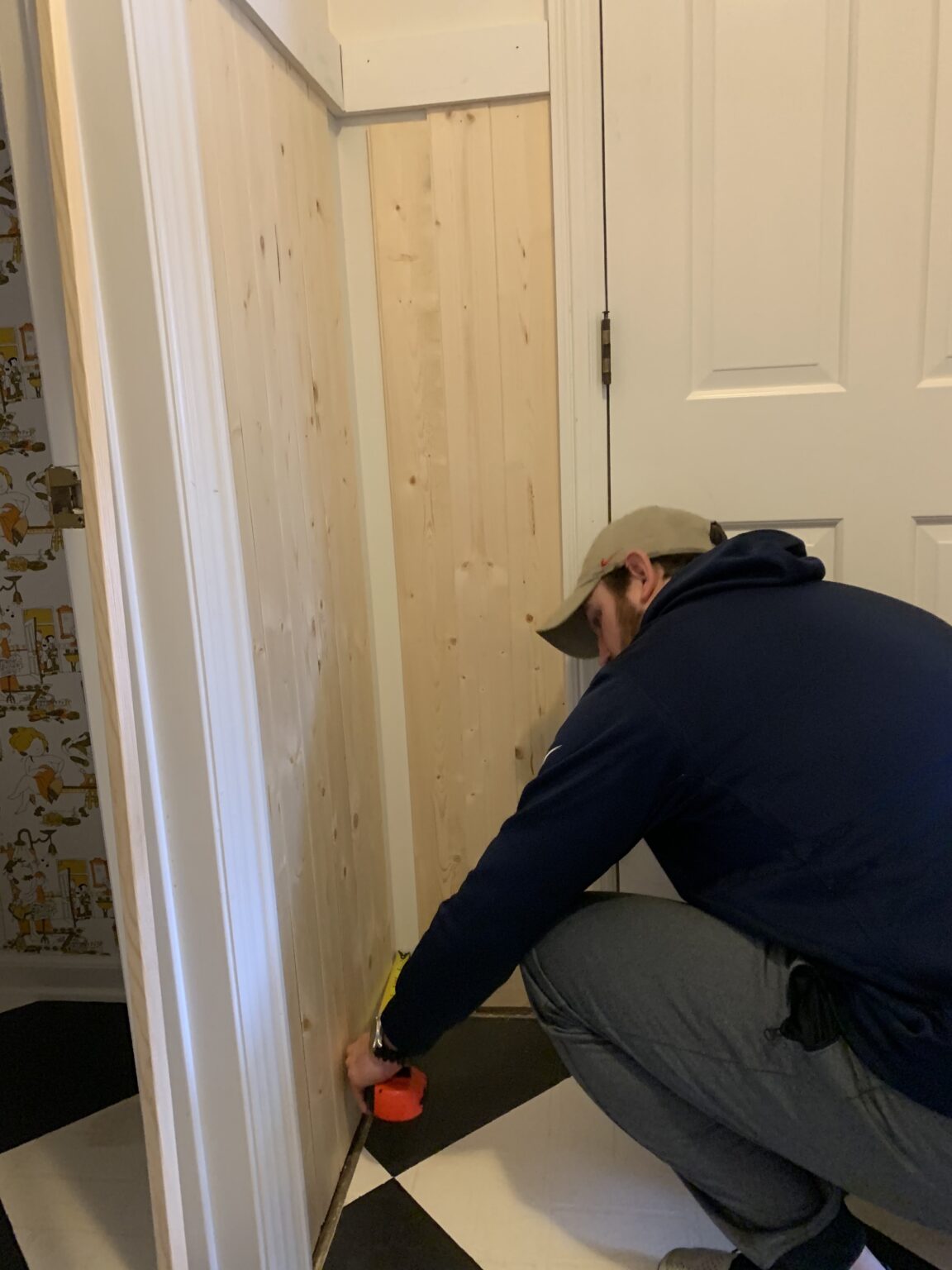 Easy Half Wall Paneling DIY | Tutorial - Building Bluebird