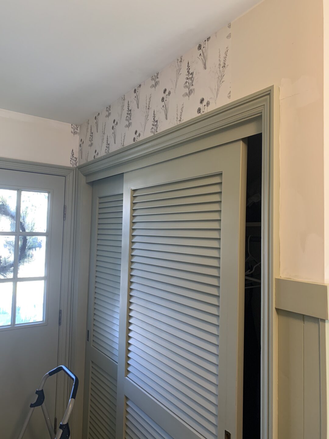 How to Hang Pre-Pasted Wallpaper by Yourself - Building Bluebird