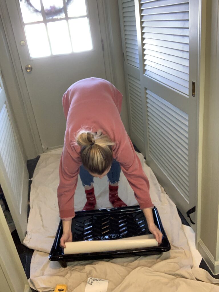 How to Hang Pre-Pasted Wallpaper by Yourself - Building Bluebird