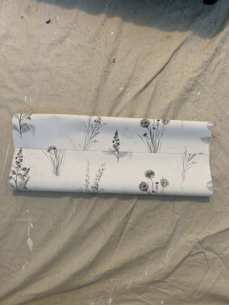 How to Hang Pre-Pasted Wallpaper by Yourself - Building Bluebird