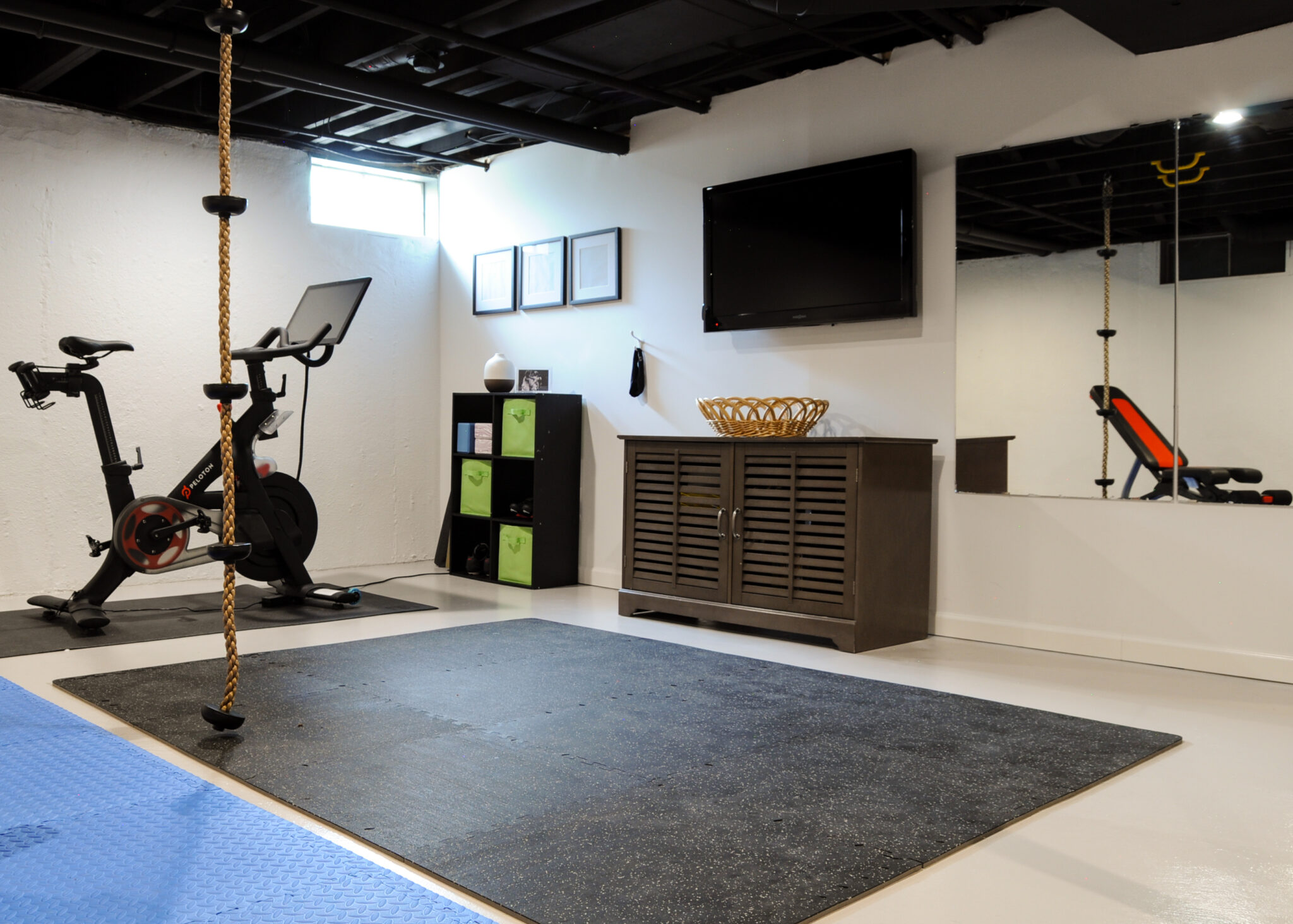 Creating a Home Gym in an Unfinished Basement Space | Tips - Building ...