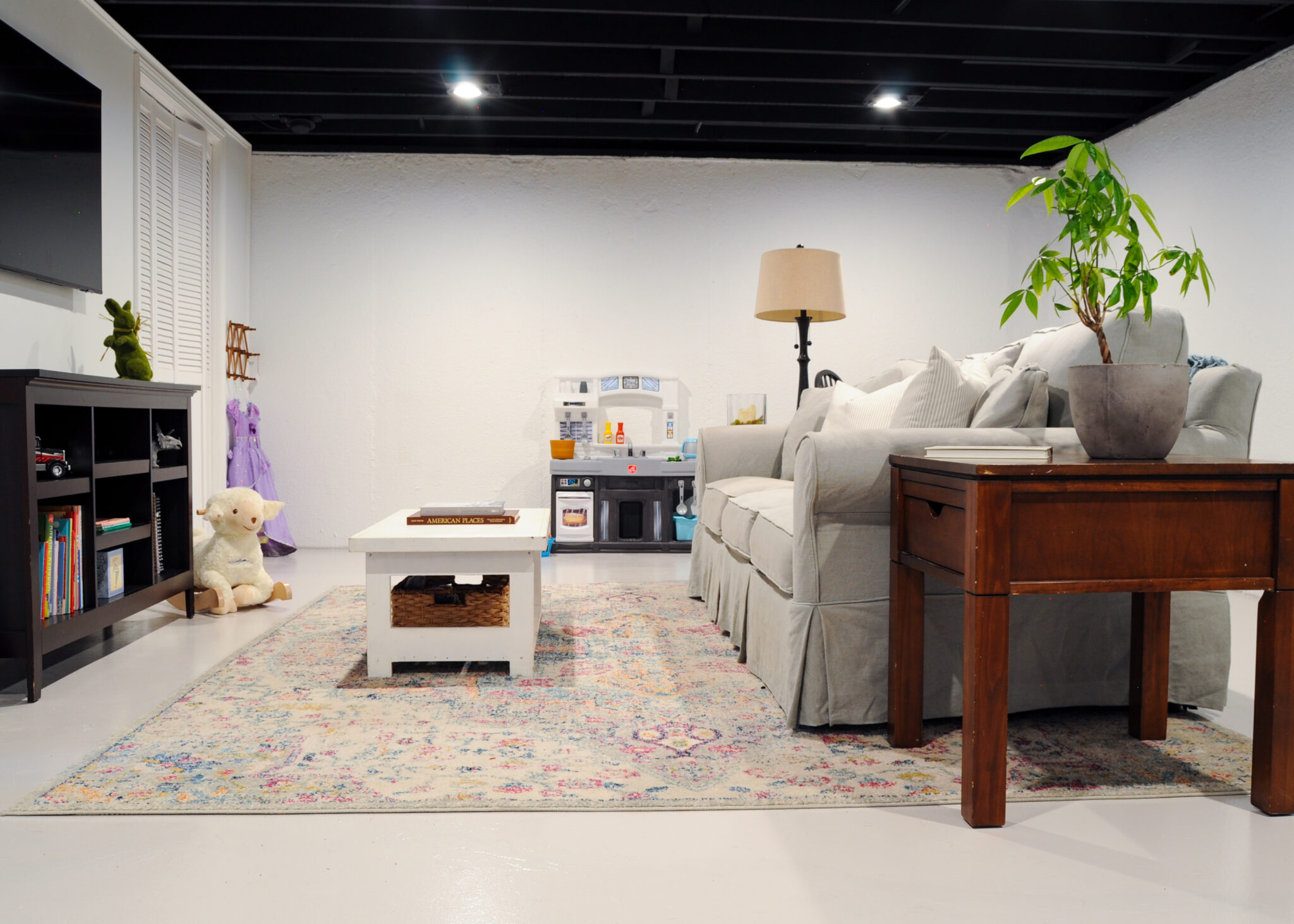 10 Affordable Unfinished Basement Ideas - Building Bluebird