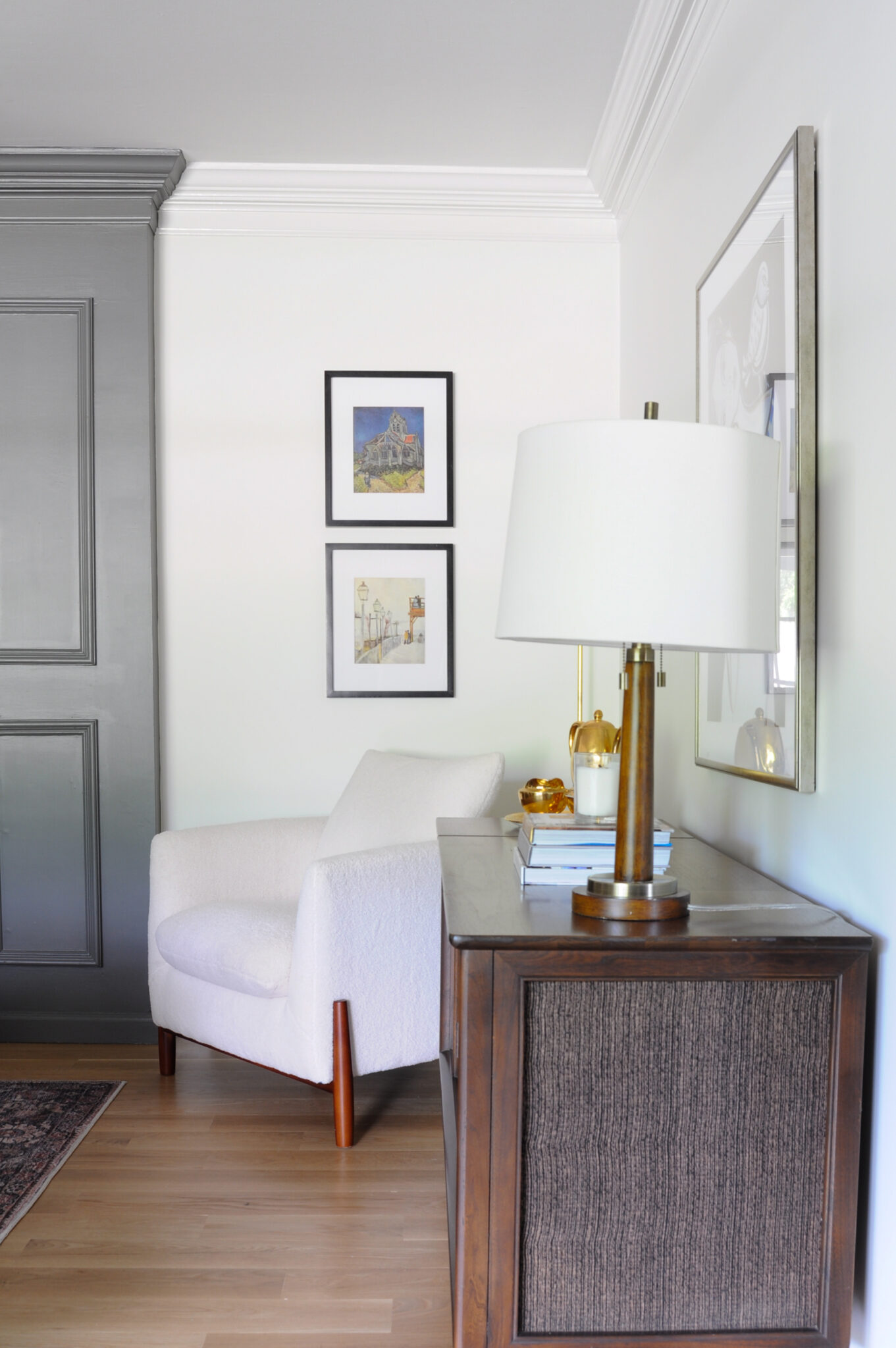 Eclectic MCM Living Room Makeover Reveal - Building Bluebird