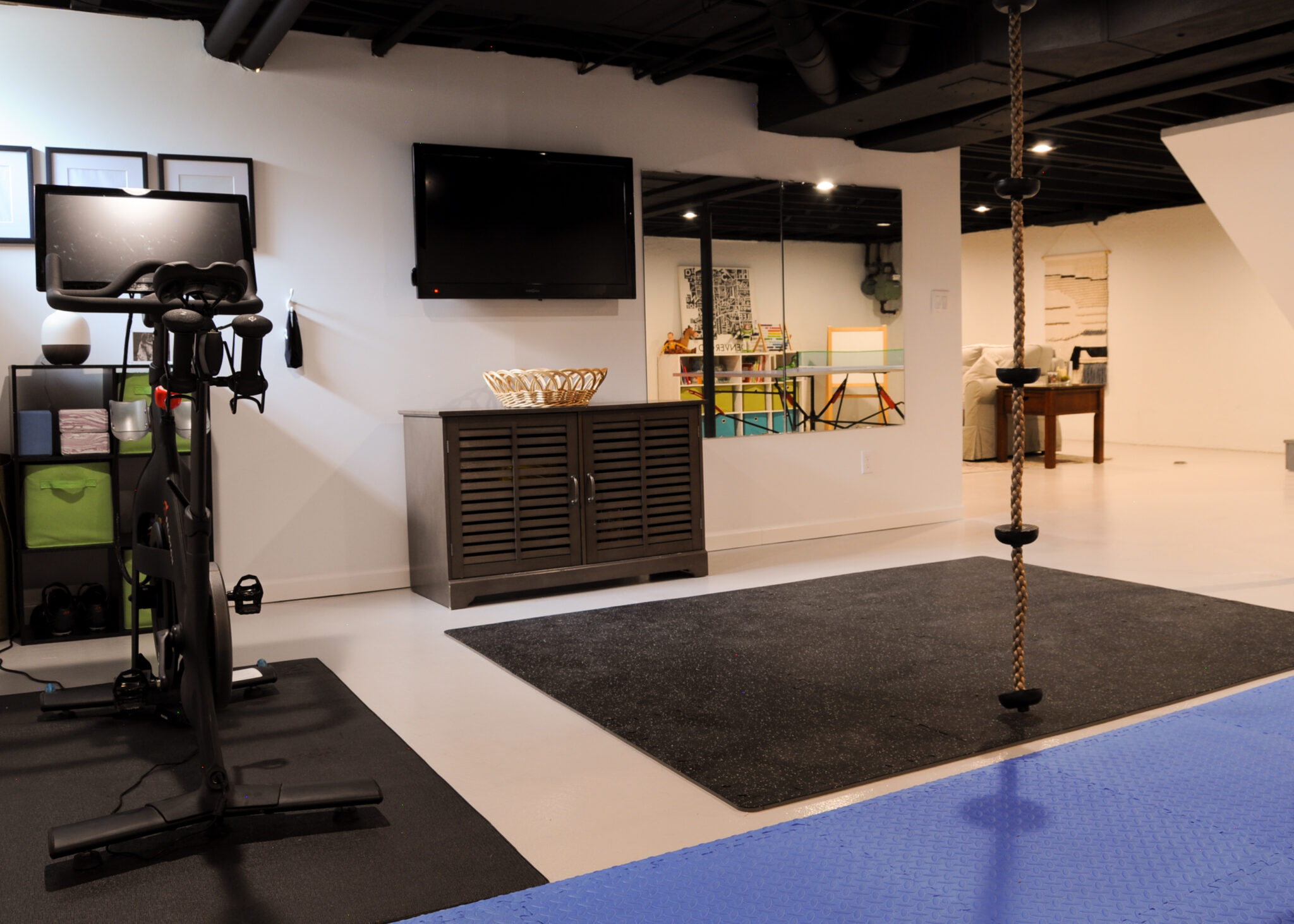 Creating a Home Gym in an Unfinished Basement Space | Tips - Building ...