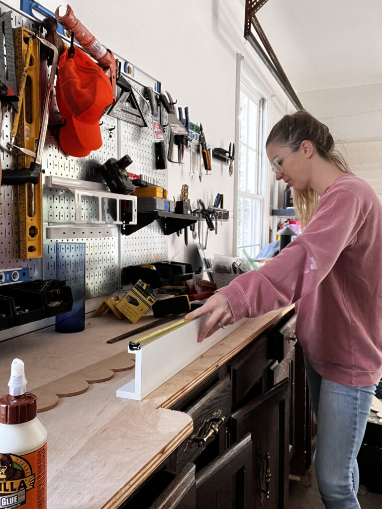 DIY Scalloped Wood Trim Shelf | Easy IKEA Hack - Building Bluebird