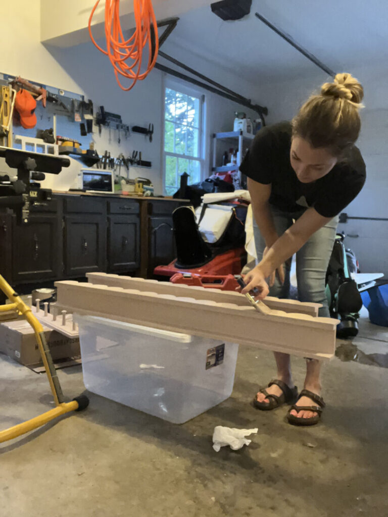 DIY Scalloped Wood Trim Shelf | Easy IKEA Hack - Building Bluebird