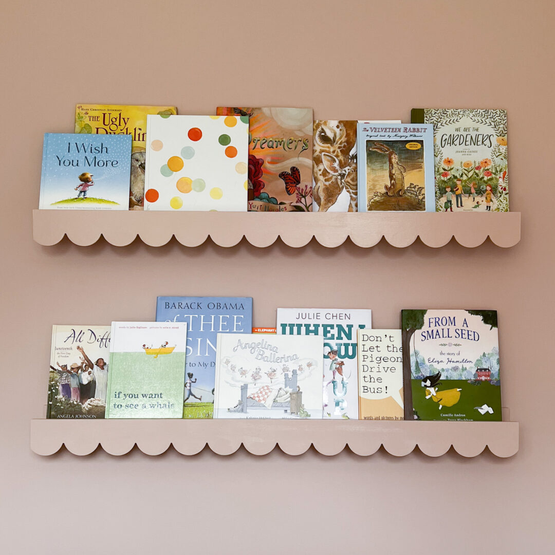 DIY Scalloped Wood Trim Shelf | Easy IKEA Hack - Building Bluebird