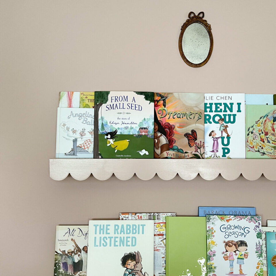 DIY Scalloped Wood Trim Shelf | Easy IKEA Hack - Building Bluebird