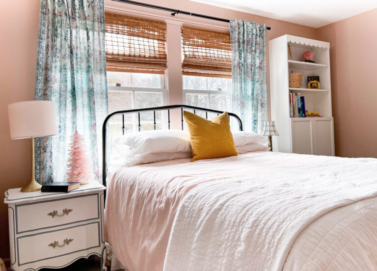 Grandmillennial Girls Bedroom Reveal | ORC - Building Bluebird