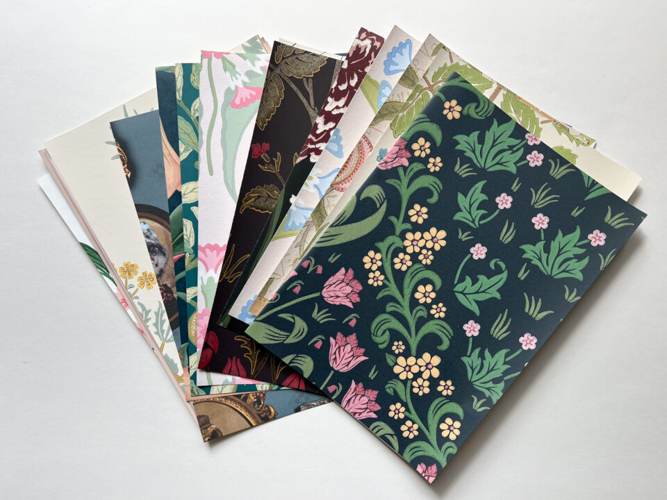 Make a Patterned Photo Mat with Wallpaper - Building Bluebird