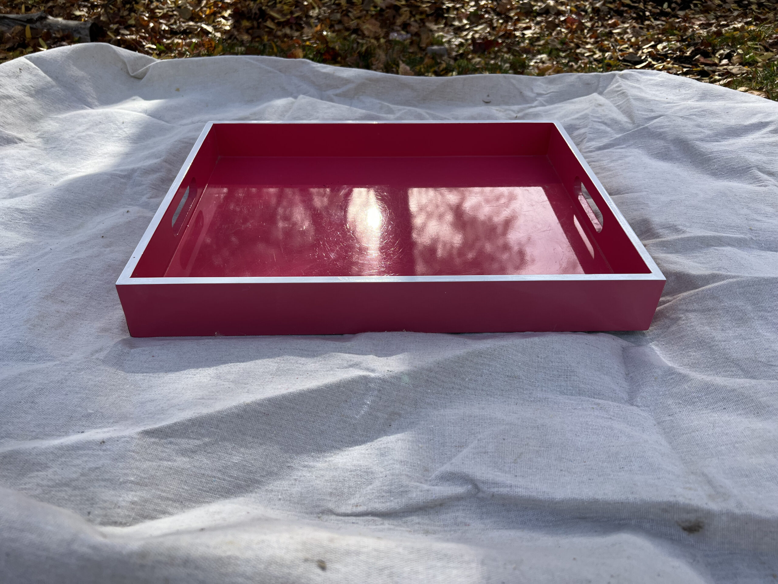 Easy DIY Lacquer Tray | Rita Konig Dupe - Building Bluebird