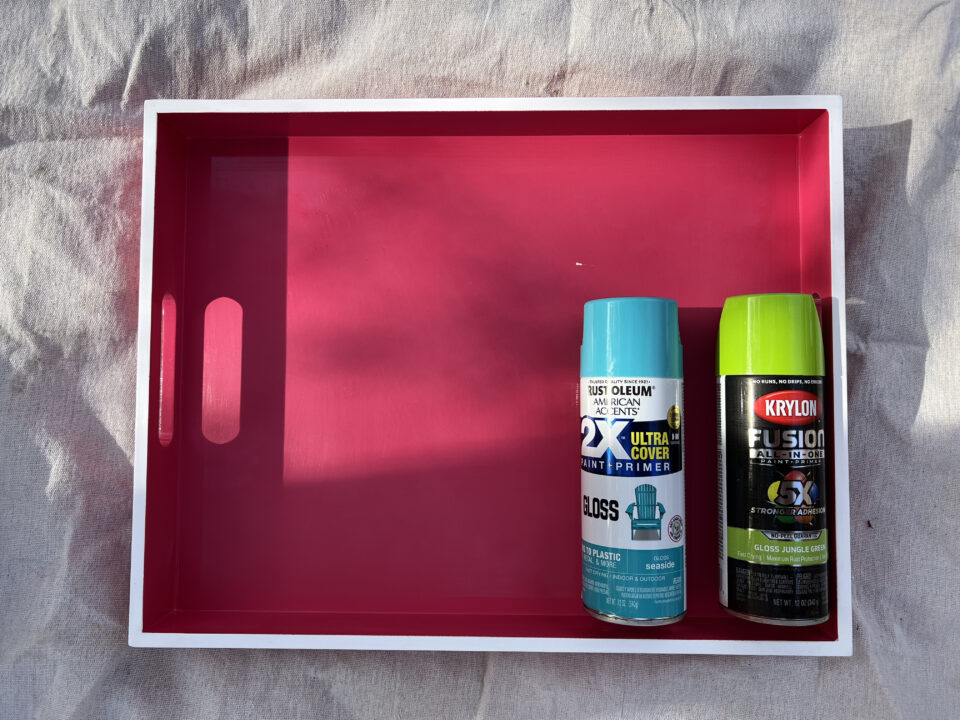 Budget-Friendly Painted Serving Tray | Easy DIY - Building Bluebird