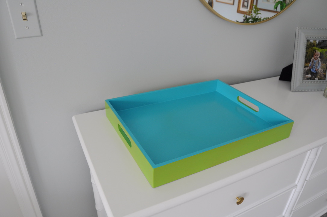 Easy DIY Lacquer Tray | Rita Konig Dupe - Building Bluebird