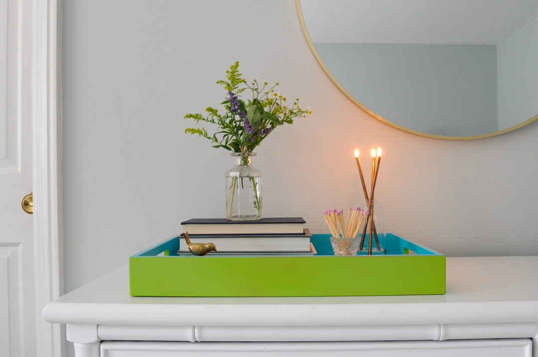 Budget-Friendly Painted Serving Tray | Easy DIY - Building Bluebird