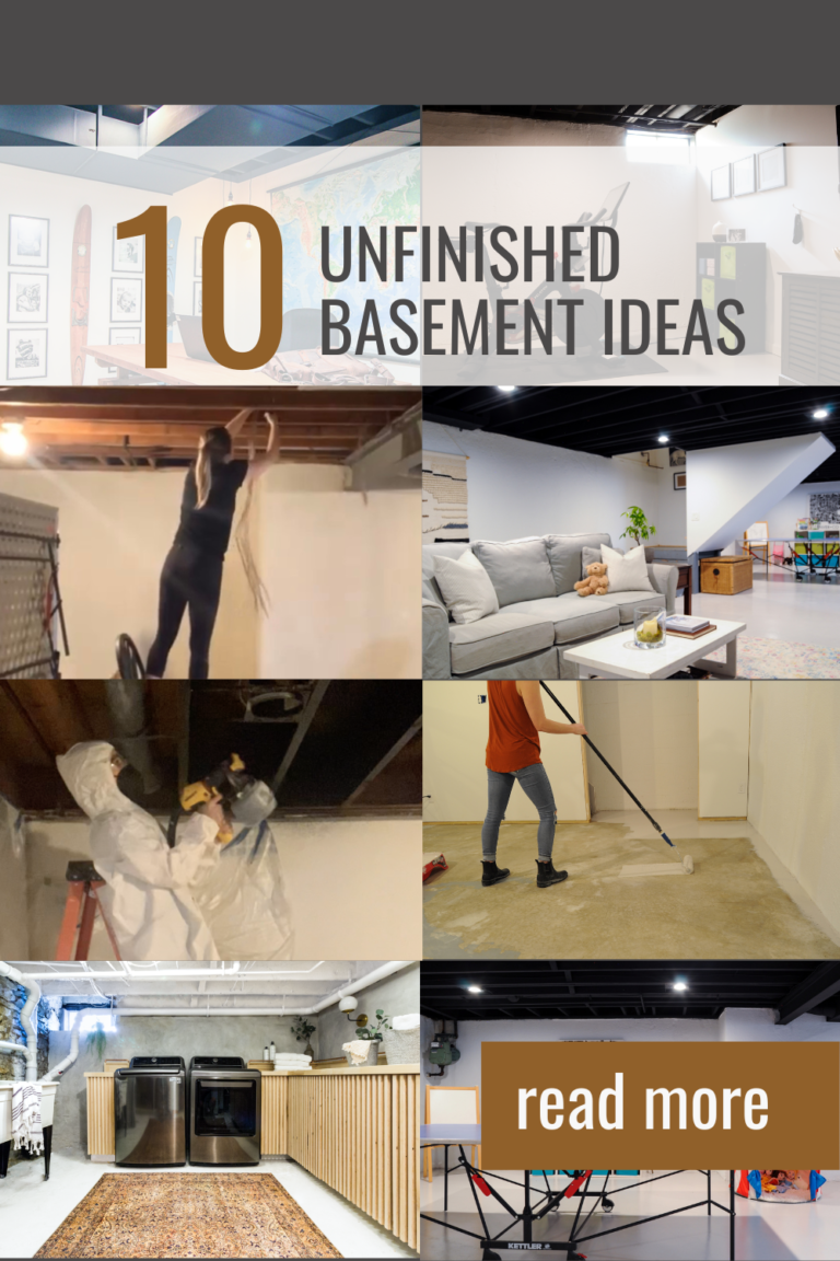 11 Affordable Unfinished Basement Ideas to DIY - Building Bluebird