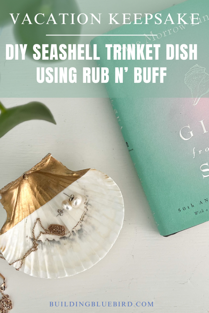 Super Simple Seashell Dish | Rub 'n Buff DIY - Building Bluebird