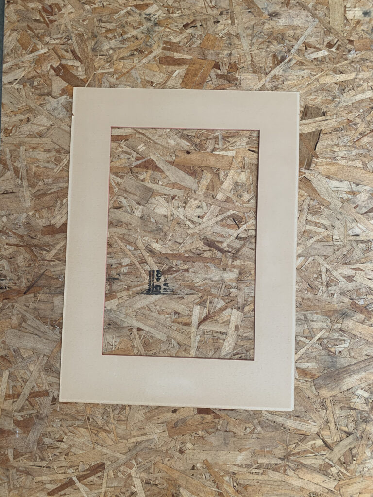 How to Update a Picture Frame Mat with Paint - Building Bluebird