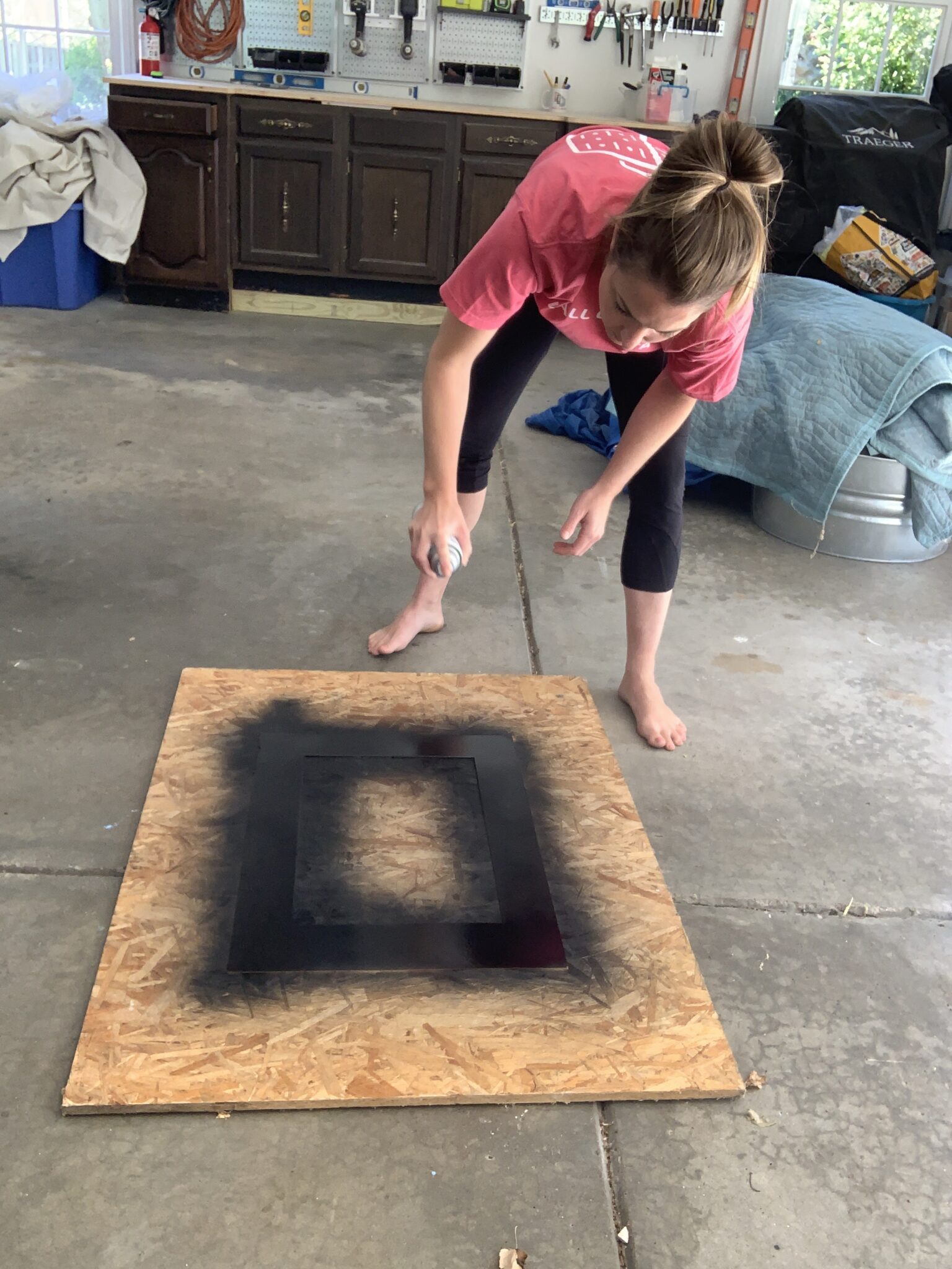 How to Update a Picture Frame Mat with Paint - Building Bluebird