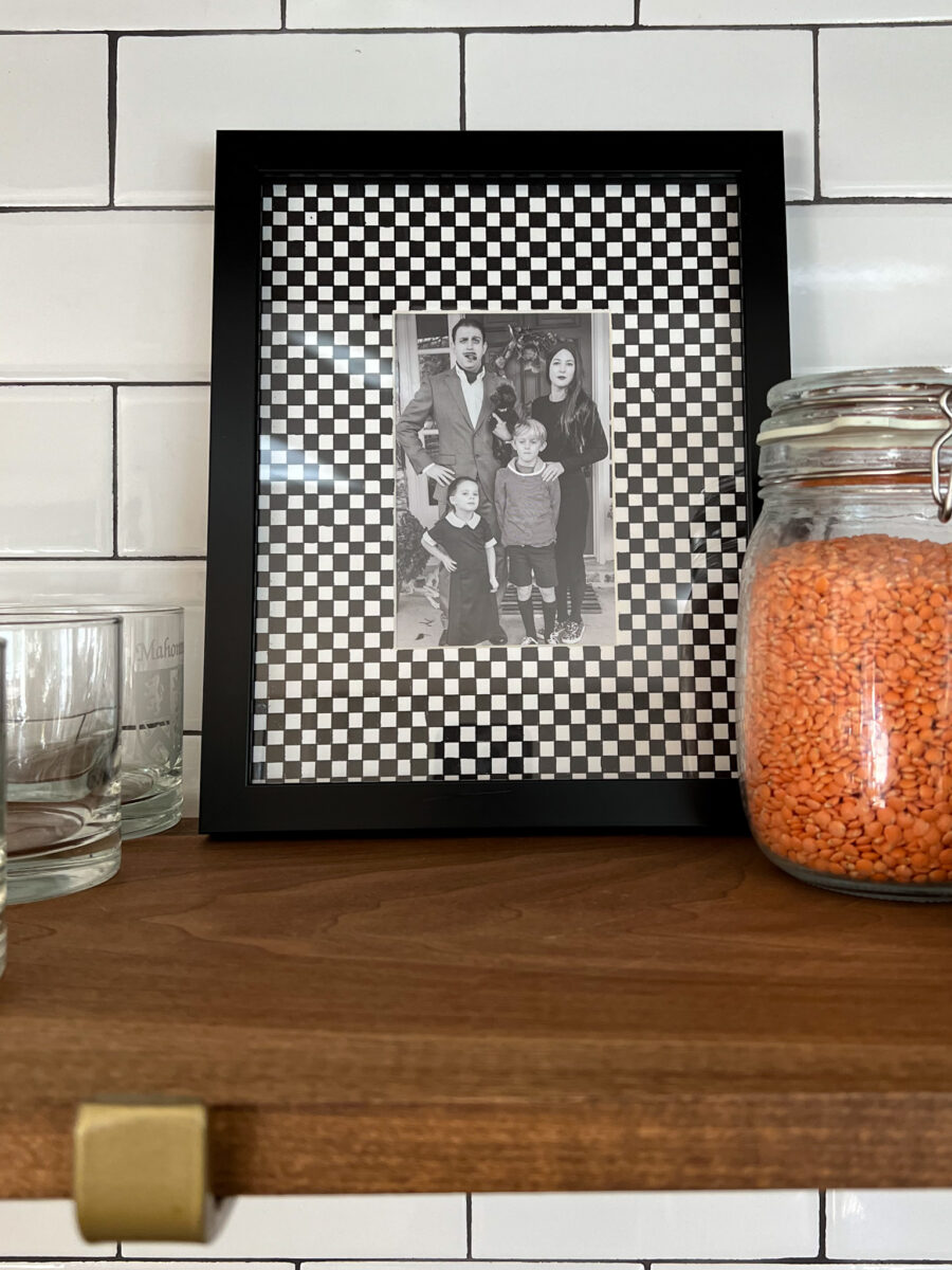 DIY Checkered Frame | Fun and Easy Decor Trend - Building Bluebird