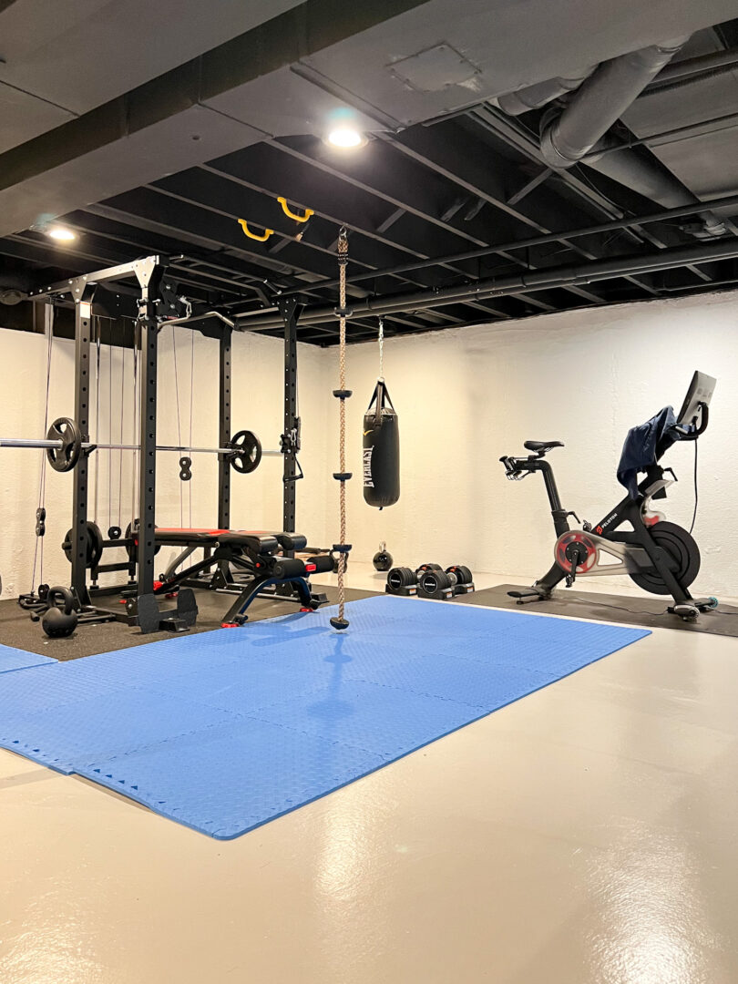 Creating a Home Gym in an Unfinished Basement Space | Tips - Building ...
