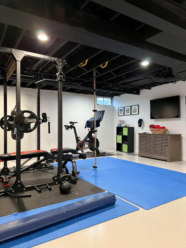 Creating a Home Gym in an Unfinished Basement Space | Tips - Building ...