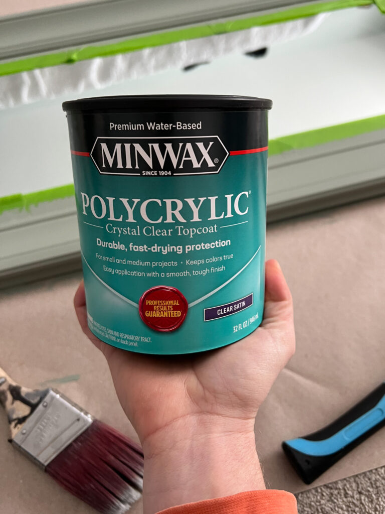 Easy DIY Checkered Mirror Using Leftover Paint Samples - Building Bluebird