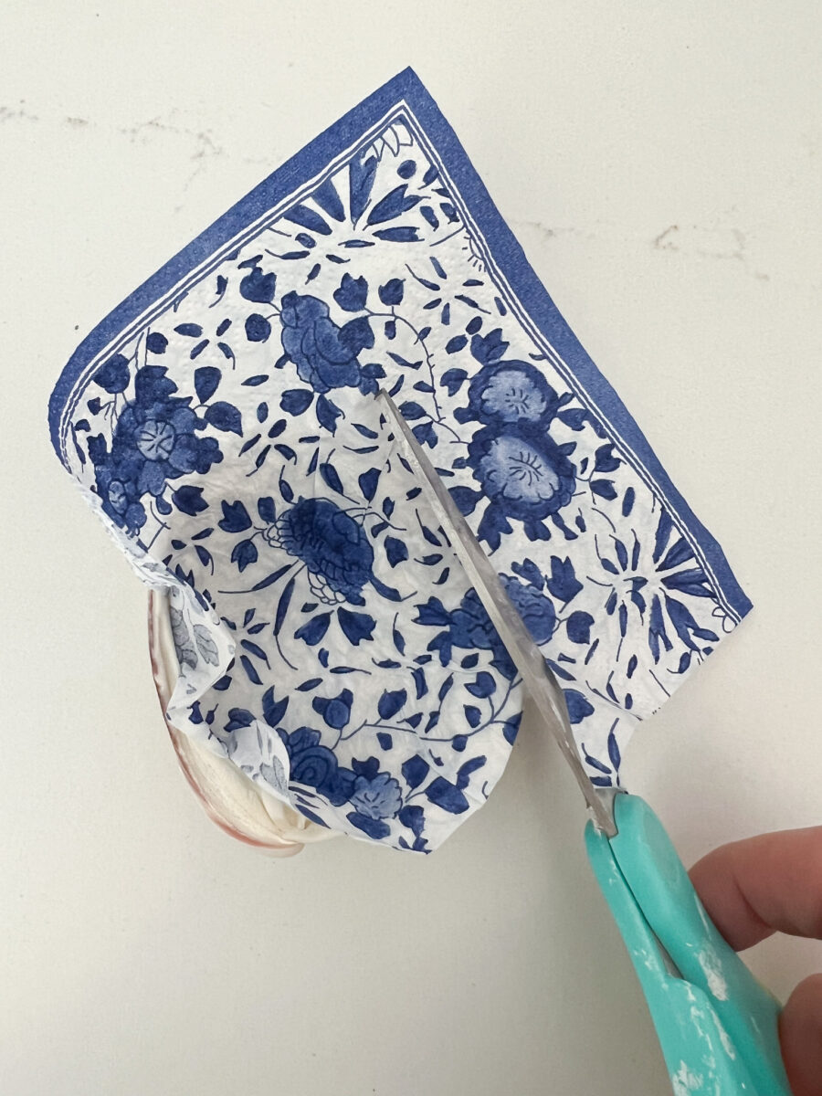 Decoupage Seashells to Create a Beautiful Decorative Dish - Building Bluebird