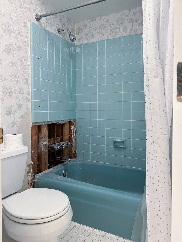 Easily Tile Your Shower Walls With This DIY Tutorial - Building Bluebird