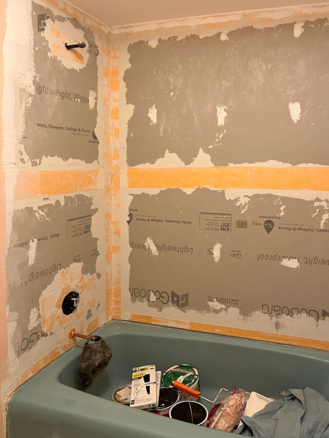 Easily Tile Your Shower Walls With This DIY Tutorial - Building Bluebird