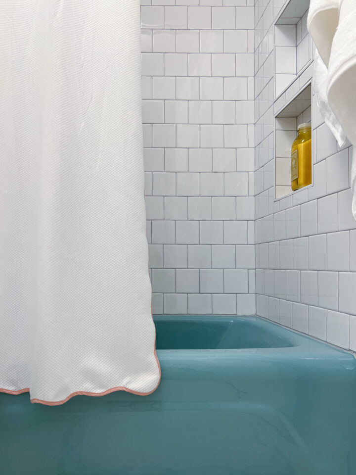 1960s Bathroom Budget-Friendly Makeover | Blending Fun and Nostalgia - Building Bluebird