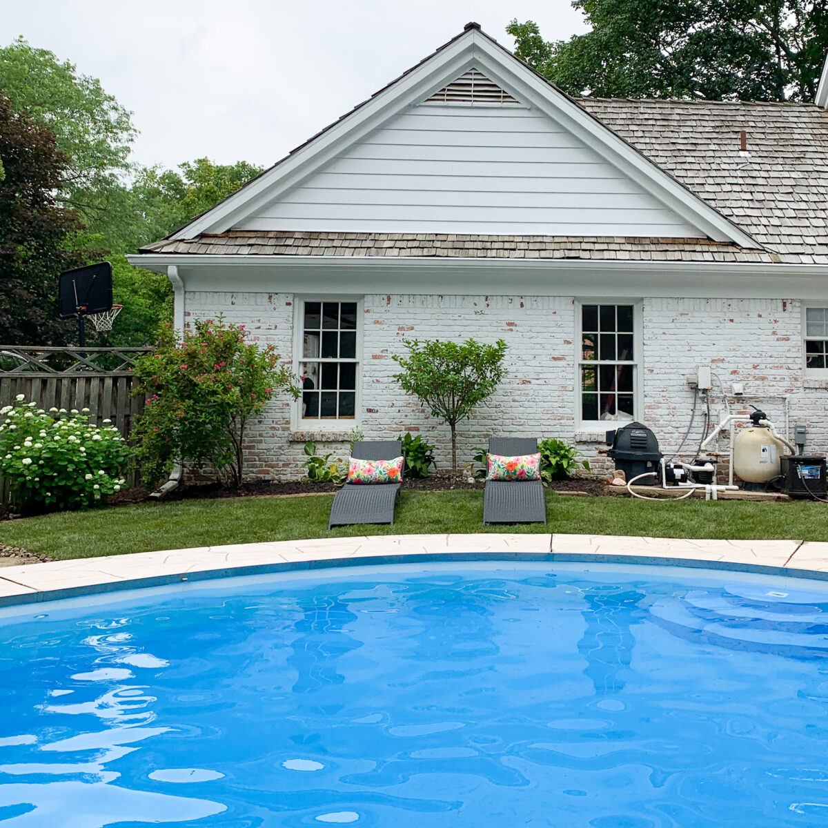 Stunning Backyard Pool Makeover on a Budget - Building Bluebird
