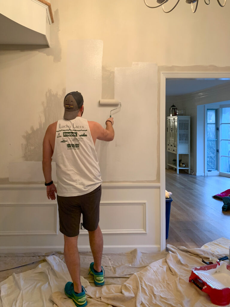 Stylish Two Story Entryway Makeover Reveal - Building Bluebird