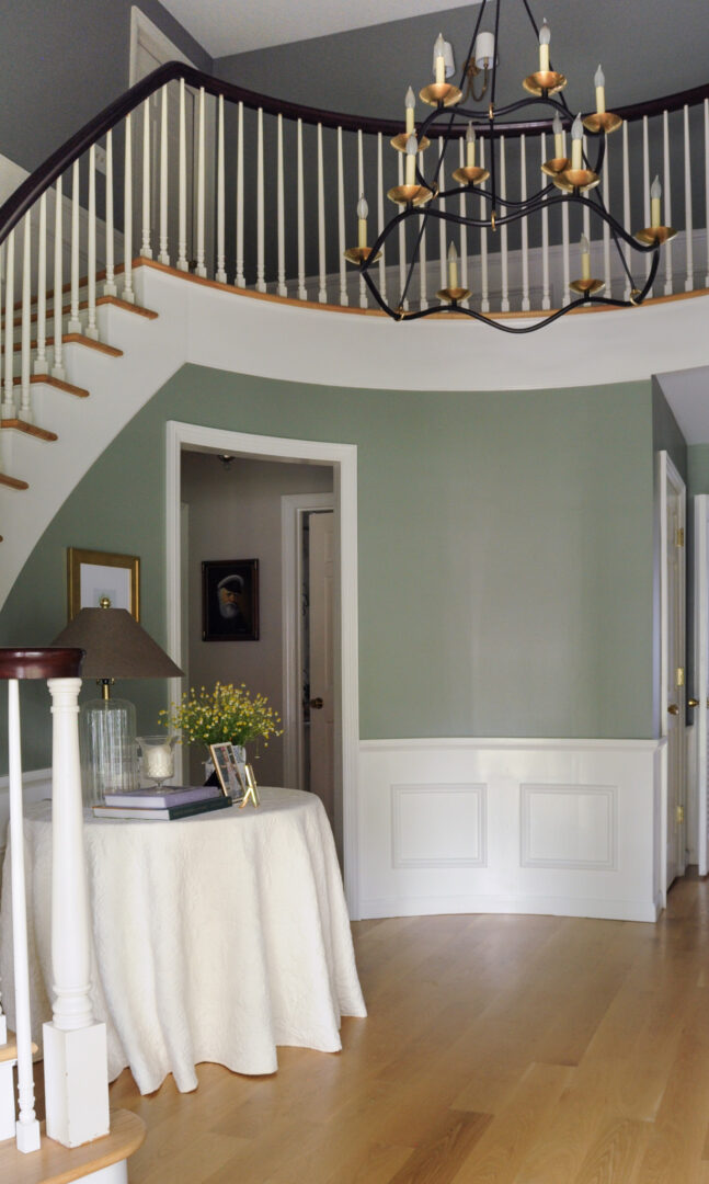 Stylish Skirted Tables | Entryway Ideas and Inspiration - Building Bluebird