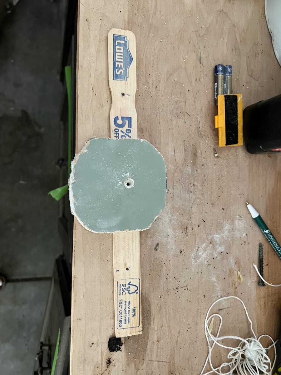 How to Patch a Drywall Hole Using a Paint Stick - Building Bluebird