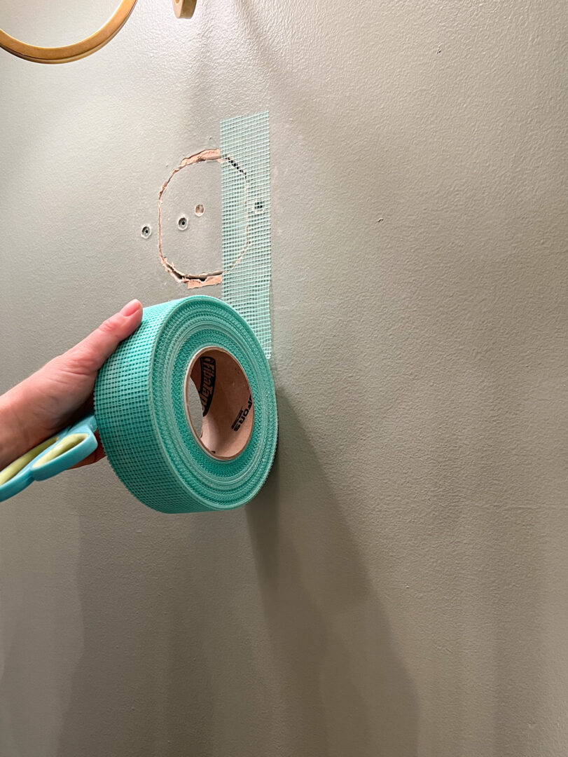 How to Patch a Drywall Hole Using a Paint Stick - Building Bluebird